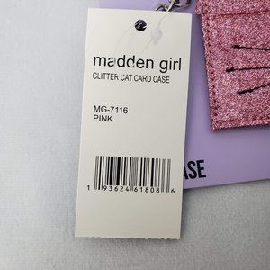 Madden Girl | Bags | Madden Girl Glitter Cat Card Case Mini Wallet Key ...